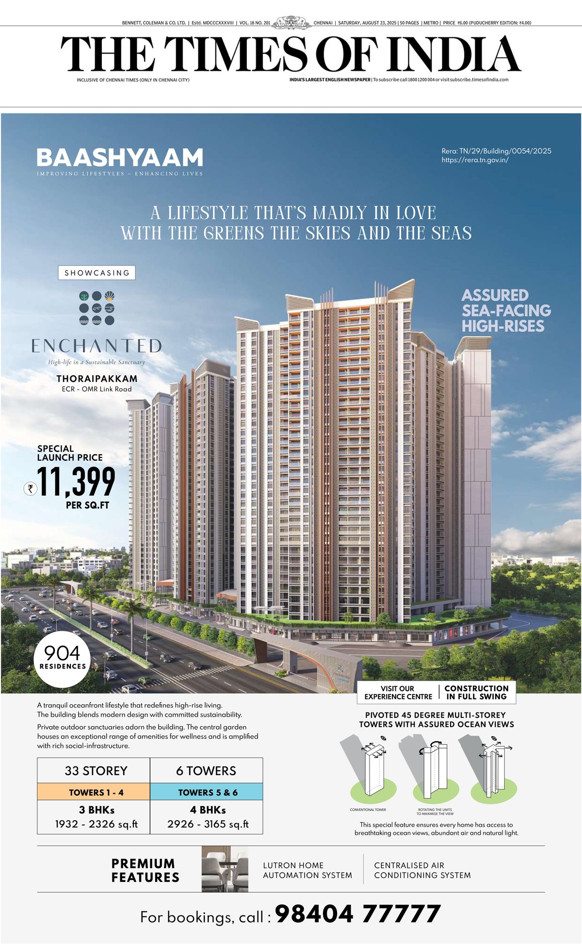 Baashyaam Group - Luxury Apartments in Chennai